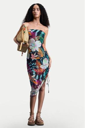 Desigual Sommerkleid Daikiri Flash 26SWVW65 Bunt Regular Fit