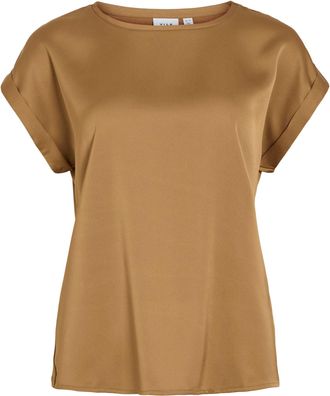 Vila Viellette S/S Satin Top - Noos