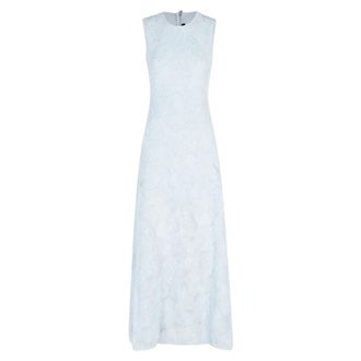 Rotate Gebl&uuml;mtes Mesh-Maxikleid - - Dresses - Damen - Blau - L
