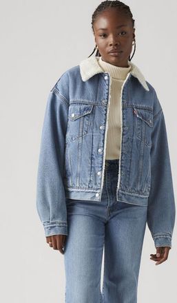 Levi's Veste Trucker Sherpa 90 - Femme - Bleu / Inner Adventurer - M