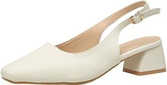 Generic Escarpins &agrave; bride arri&egrave;re pour femme - &Eacute;l&eacute;gantes escarpins lisses et carr&eacute;s - Chaussures de f&ecirc;te &eacute;l&eacute;gantes - Chaussures daffaires &agrave; talons hauts - Cha