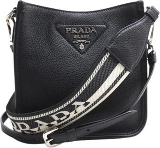 Prada Sac bandouli&egrave;re vintage Pre-owned - Femme - Pre-owned - Noir - Taille: ONE Size