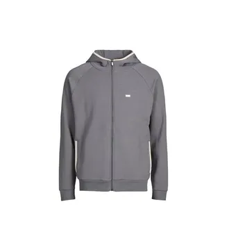 HUGO BOSS Gilet &agrave; capuche en coton m&eacute;lang&eacute;