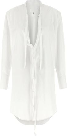 Maison Margiela Femme, Blouses et Chemises, Blanc, Taille: 36 FR Mini-robe &agrave; bords francs