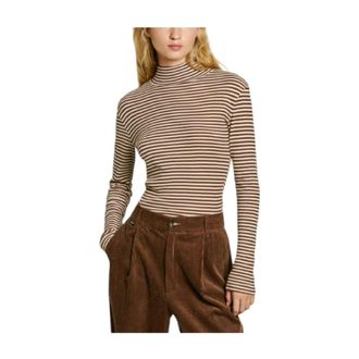 Pepe Jeans London Elif Langarmshirt - - Tops - Damen - Braun - S