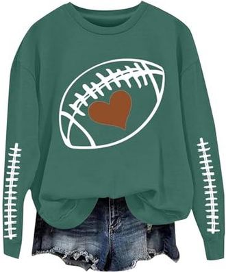 Generic Sweat-shirts pour femme - Imprim&eacute; graphique britannique - Haut surdimensionn&eacute; - Col rond - Manches longues - Automne - Hiver - D&eacute;contract&eacute; - Confortab