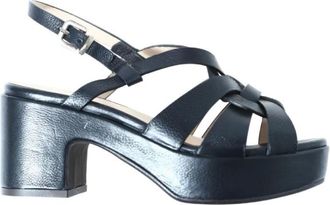 Duccio del Duca Femme, Chaussures, Bleu, Taille: 39 EU Sandales &agrave; Talons Hauts