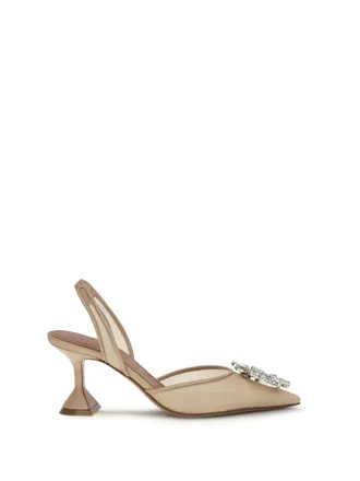 Amina Muaddi Begum Heel - Beige