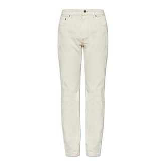 Versace Homme, Jeans, Beige, Taille: W30 Jean Coupe L&eacute;g&egrave;rement Fusel&eacute;e