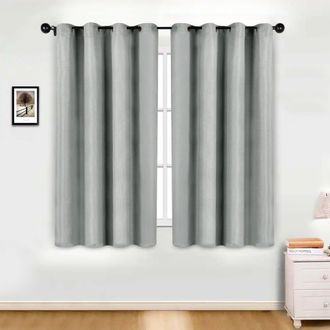 Superior Jaxon Halbverdunkelungsvorh&auml;nge, modern, strukturiert, 132 x 160 cm, mit &Ouml;sen, Sonnenblockierung und Raumverdunkelungsvorh&auml;nge f&uuml;r Schlafzimmer, Wohnz