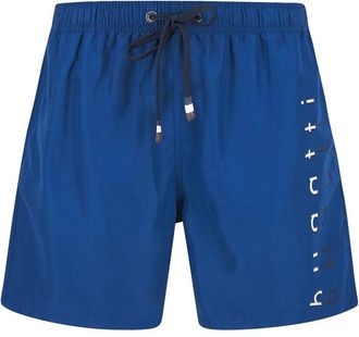 Bugatti Herren Badeshorts blau Mikrofaser Mit Prints