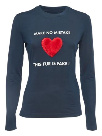 Moschino haut à manches longues - Bleu