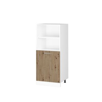 Vicco Herdumbauschrank R-Line, Herdschrank, Artisan-Eiche/Wei&szlig;, 60 cm
