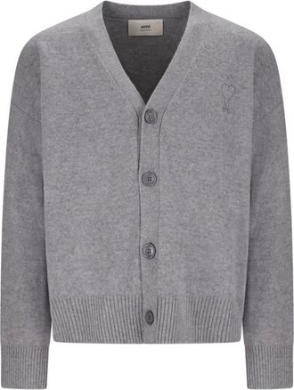 Ami Femme, Pulls, Gris, Taille: 44 FR ADC Cardigan