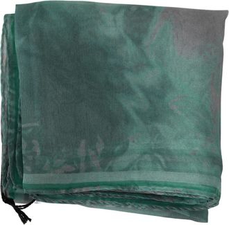 Costume National Femme, Accessoires, Vert, Taille: ONE Size Foulard en soie