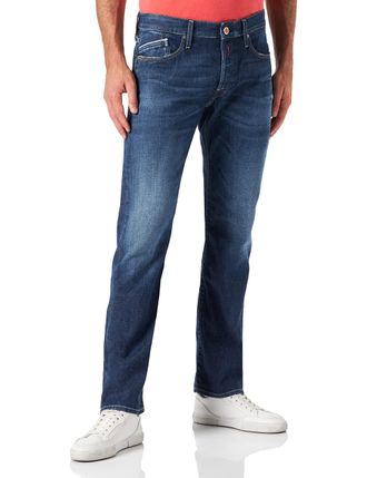 Replay Herren Waitom Herren Jeans Boyfriend, 009 Medium Blue, 27W / 32L