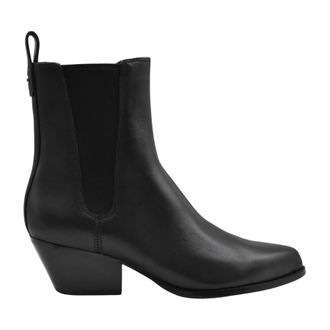 Michael Kors Femme, Chaussures, Noir, Taille: 38 1/2 EU Kinlee Leather Ankle Boot