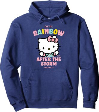 Hello Kitty Rainbow Sweet Cute Fun XOXO Classic Friendship Pullover Hoodie