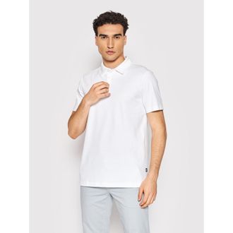 HUGO BOSS Poloshirt Palosh 50471335 Wei&szlig; Slim Fit