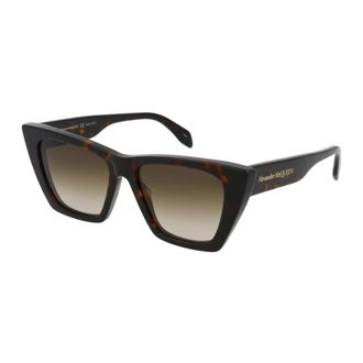 Alexander McQueen Stylische Sonnenbrille Am0299S - - Accessories - Damen - Braun - 54 MM