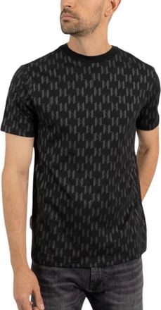 Karl Lagerfeld Homme, Tops, Noir, Taille: S T-shirt &agrave; col rond