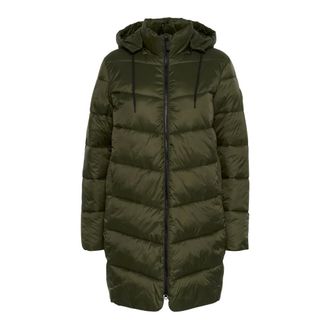 Kaffe Manteau matelass&eacute; Forest Night avec capuche - Femme - Manteaux - Vert - Taille: 46 FR