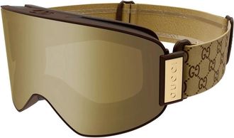 Gucci Shield Sonnenbrille - - Accessories - unisex - Braun - ONE SIZE