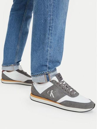 Calvin Klein Sneakers Retro Runner Band Lth-Su HM0HM02212 Grau