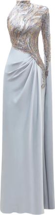 Gemy Maalouf Asymmetrisches Maxikleid mit Drapierung - Grau