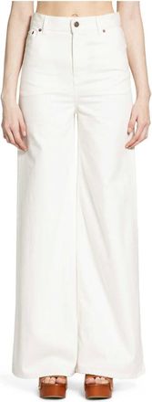 Chlo&eacute; Femme, Jeans, Blanc, Taille: W25 Wide Jeans