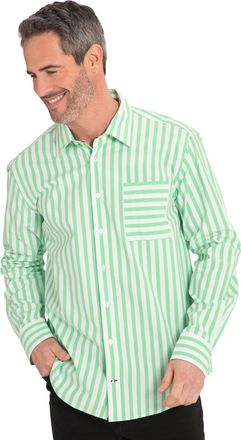 JP1880 Herren Hemd, Mf, Kentkragen, 1 Hemd, Hellgrün, 4XL EU
