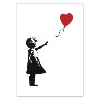 Generic Foto-Poster, Wanddekoration, 50 x 70 cm, Banksy Ballon M&auml;dchen Nr. H6825Z_PL1H