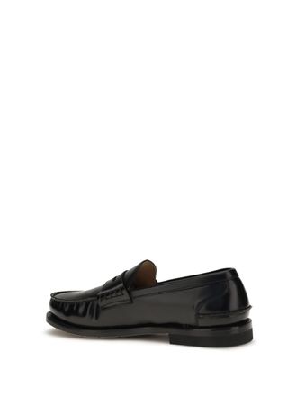 Premiata Mens Loafers Arnold Black Calfskin