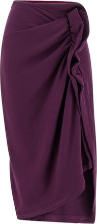 Dries Van Noten Femme, Jupes, Violet, Taille: 38 FR Hanam Midi Skirt