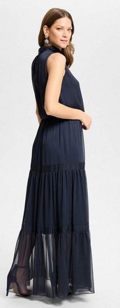 Swing Abendkleid - Abendkleid aus Crinkle Chiffon mit Stufenrock Taillierter Schnitt mit flie&szlig;endem Rockteil