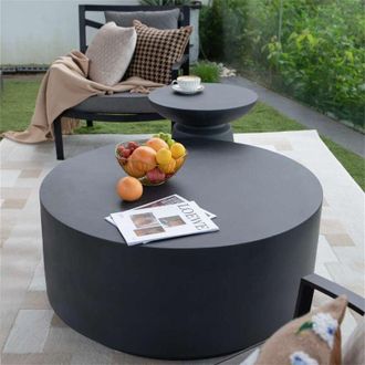 Elementi Elementi - rome Table basse en b&eacute;ton minimaliste facile dentretien 86 x 86 x 41 cm