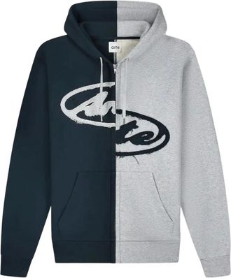 Arte Homme, Sweatshirts et sweats &agrave; capuche, Multicolore, Taille: XL Split Patch Zip Sweat &agrave; capuche