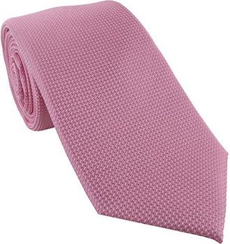 Michelsons Cravate en soie unie - Rose - Taille Unique