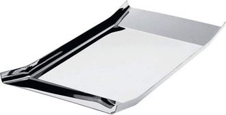 Alessi 90068 Tablett, rechteckig, Stainless Steel, Edelstahl, 5 x 26 x 3.5 cm