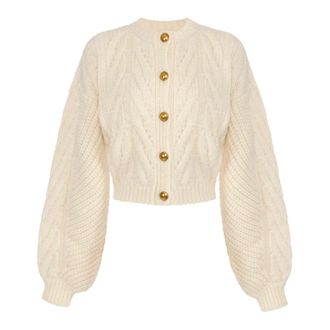 Elisabetta Franchi Strickcardigan - - Knitwear - Damen - Beige - S