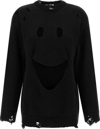 Moschino Rundhalspullover - Schwarz