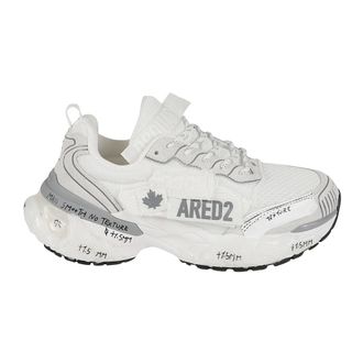 Dsquared2 Schn&uuml;r-Sneaker mit niedrigem Schaft - - Shoes - Herren - Wei&szlig; - 46 EU