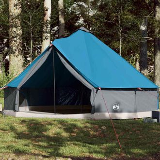 vidaXL Vidaxl - Tente familiale tipi 12 personnes bleu imperméable