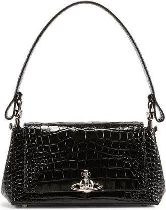 Vivienne Westwood Sac port&eacute; &eacute;paule peau de crocodile en cuir