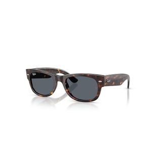 Ray-Ban Mega Wayfarer II Sonnenbrillen Havana Fassung Blau Glas 52-21