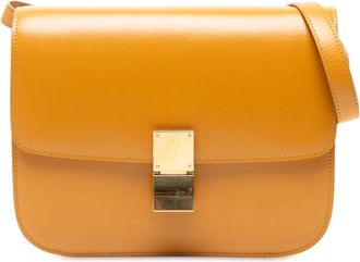 Celine Hobo Bags - Medium Calfskin Classic Box - Gr. unisize - in Gelb - für Damen