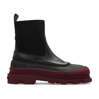 Moncler Femme, Chaussures, Noir, Taille: 36 EU Bottines Vera Edge en cuir
