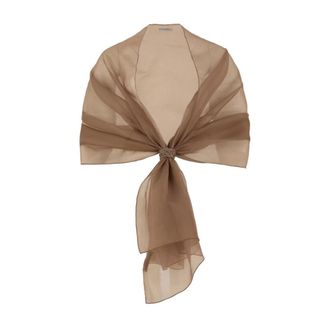 D.exterior 6Moch Scarf - - Accessories - Damen - Braun - ONE SIZE