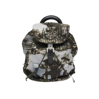 Prada Pre-owned Nylon schultertasche - - Pre-owned - Damen - Grau - ONE SIZE