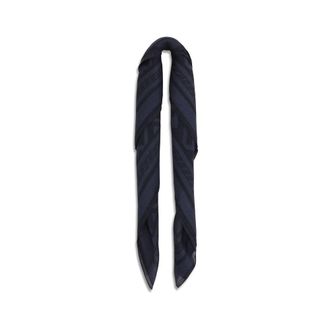 Fendi Mens Blue Wool Oves Aries Scarf